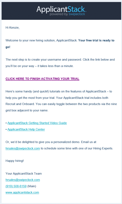 Thank You - ApplicantStack - Applicant Tracking System